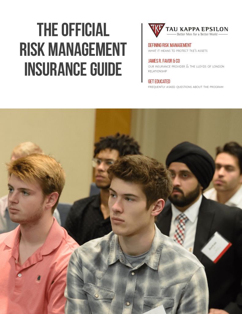 Risk Management Guidelines - Tau Kappa Epsilon Fraternity